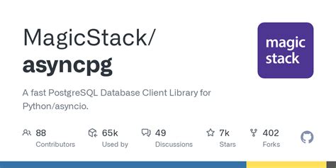 GitHub MagicStack Asyncpg A Fast PostgreSQL Database Client Library For Python Asyncio
