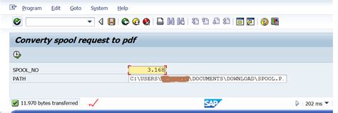 Convert Spool Requestotf Script Into Pdf Sapcodes
