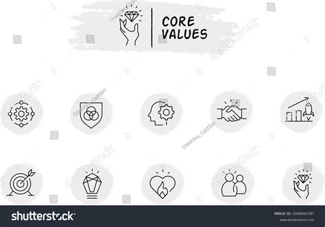 Company Core Values Business Ethics Vector Stock Vector Royalty Free 2268002787 Shutterstock