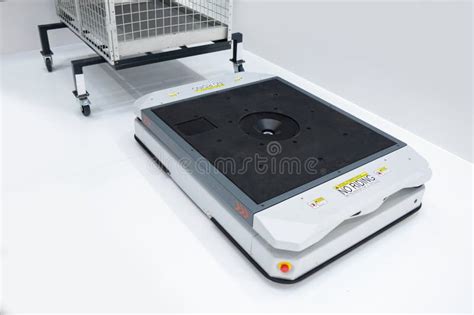 Mobile Robot In An Automated Warehouse Stock Image Image Of Robotic Transportation 383449011