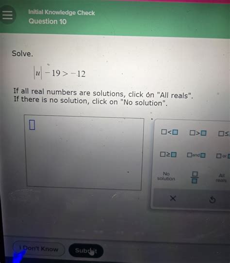 Solved Initial Knowledge Checkquestion 10solveu 19 12if