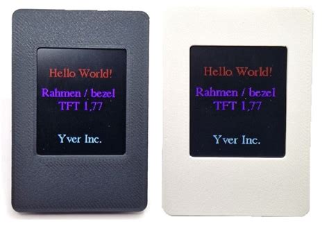 bezel 1 77 1 77 tft display st7735 graphics lcd display housing enclosure box installation