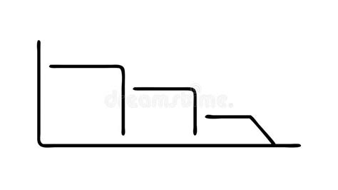 Decreasing Trend Bar Graph Statistics Vector Outline Vector Design Generative AI Stock Vector