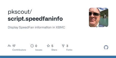 GitHub Pkscout Script Speedfaninfo Display SpeedFan Information In XBMC