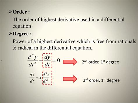 Ordinary Differential Equation Pptx Physics Science