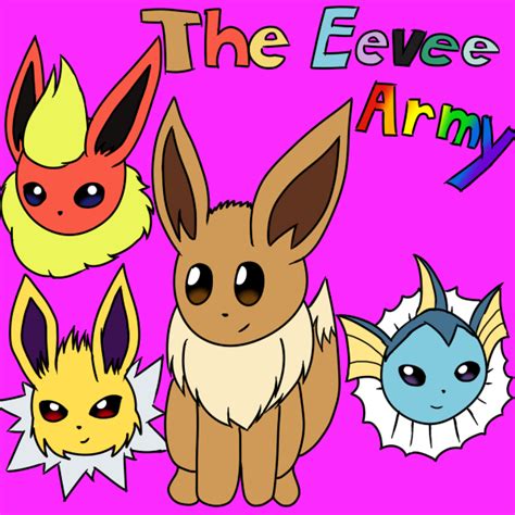 The Eevee Army By HappyNinjaPichu On DeviantArt