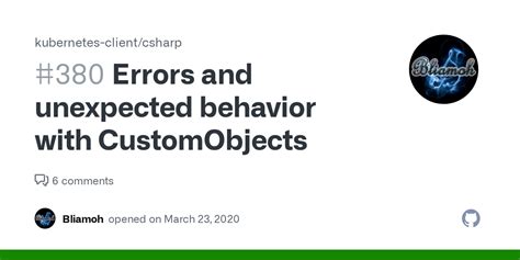 Errors And Unexpected Behavior With Customobjects · Issue 380