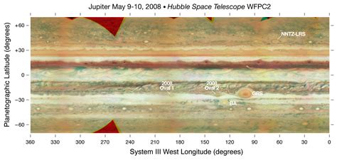 Jupiter Map Annotated Nasa Science