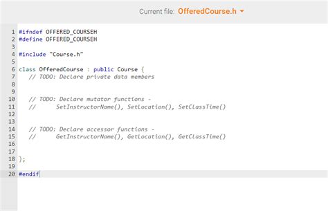 Solved Given Main0 Define A Course Base Class With