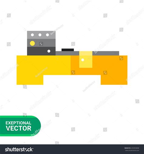 Cnc Machine Vector Icon Stock Vector Royalty Free Shutterstock
