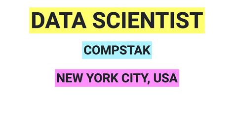 Hiring Data Scientist In New York City Compstak Rdatascientistjobs