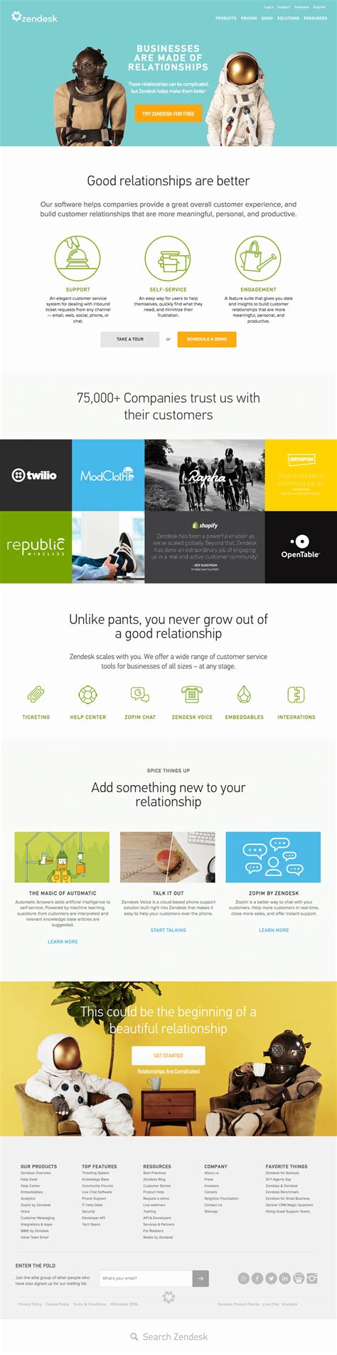 Zendesk Homepage Find Saas Websites Inspiration
