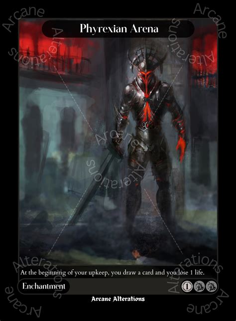 Phyrexian Arena High Quality Altered Art Custom Proxy Cards Arcane