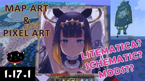 Minecraft Mapart And Pixelart Litematica 1 17 1 Mod Youtube