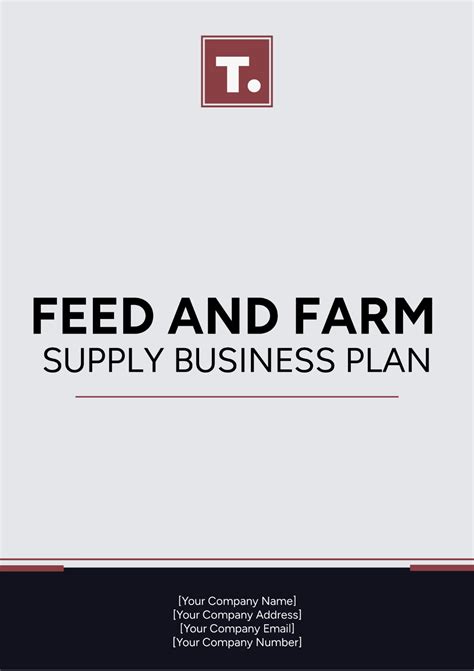 Free Feed And Farm Supply Business Plan Template To Edit Online