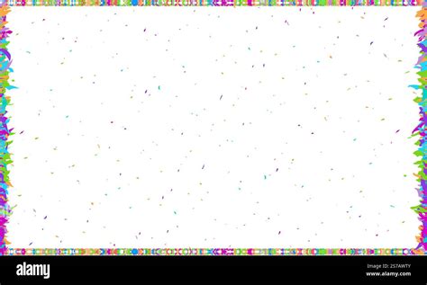 Random Poly Shape Symbol On White Background Multi Colored Random Shape Spread Confetti Design