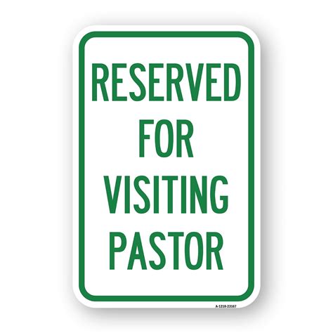 Signmission A 1218 23167 12 X 18 In Aluminum Sign Reserved For