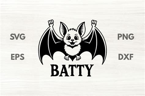 Batty Halloween Svg