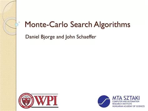 Ppt Monte Carlo Search Algorithms Powerpoint Presentation Free