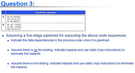 Solved Question Assuming A Five Stage Pipelined For Chegg