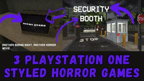 3 Ps1 Style Horror Games Youtube