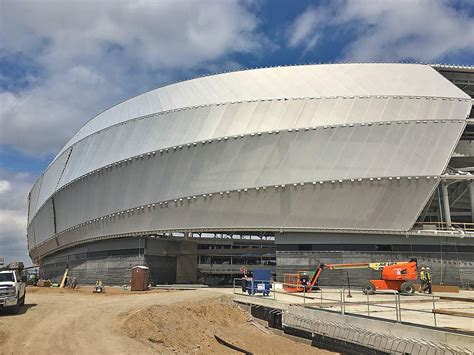 The First Ptfe Panels Are Being Installed At Allianz Field In Saint