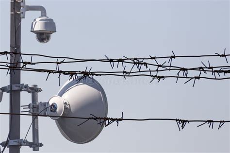 Cctv Security Surveillance Camera An A Street Stock Image Image Of Urban Safety 287600257