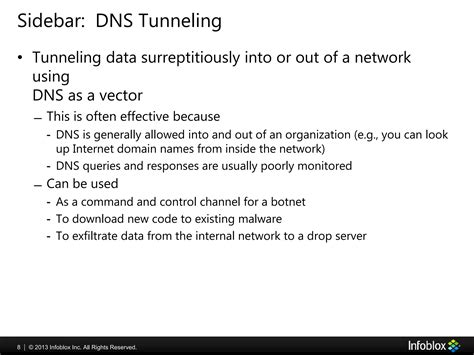 Infoblox Turning Dns From Security Target To Security Tool Pptx Web Hosting Internet