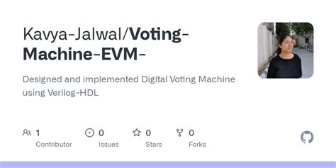 Github Kavya Jalwalvoting Machine Evm Designed And Implemented Digital Voting Machine Using