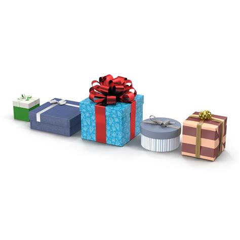 기프트 박스 컬렉션 3d 모델 89 3ds C4d Ma Obj Max Free3d