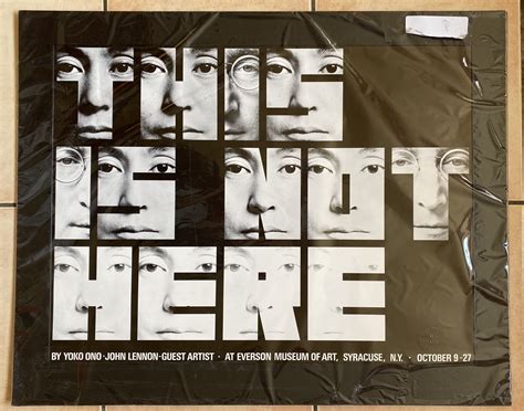 This Is Not Here Poster For A Retrospective October 9 Through 21 1971