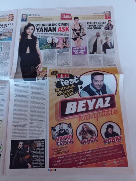 Milliyet Cadde Gazetesi 4 Mayıs 2014 Hayko Cepkin Bengü Kubat Emel Sayın Deniz Çakır