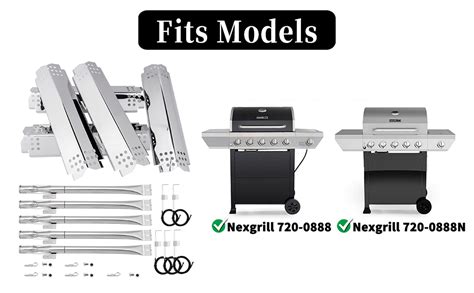 Rocfan Replacement Parts For Nexgrill 5 Burner 720 0888n