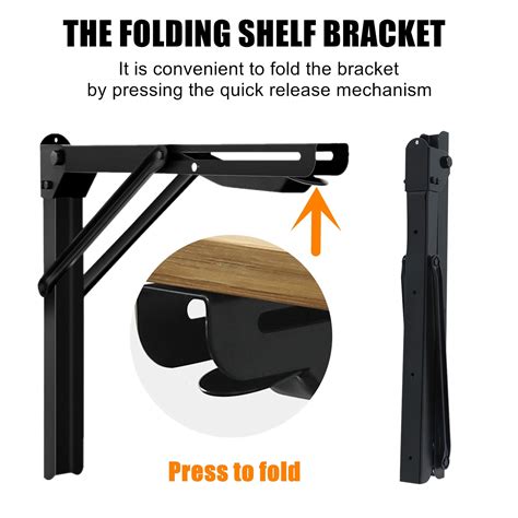 24 Folding Shelf Brackets Heavy Duty Collapsible Brackets For Shelves Wall