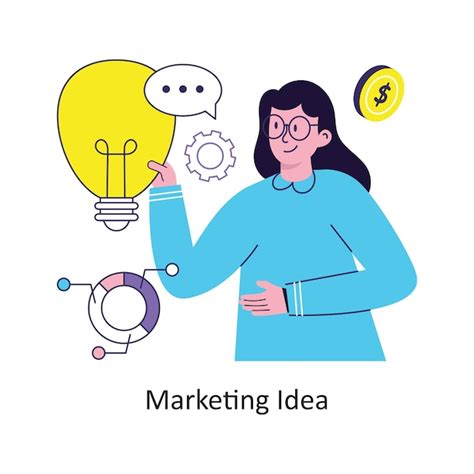 Premium Vector Marketing Idea Flat Style Design Vector Stock