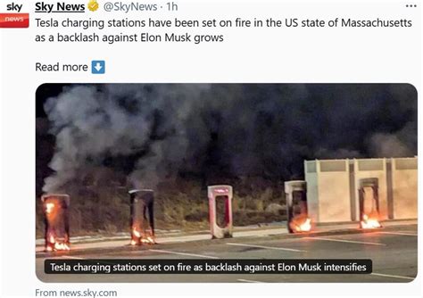 美서 테슬라에 방화 공격 잇달아머스크에 불만 추정