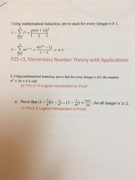 Solved Using mathematical induction, prove each for every | Chegg.com