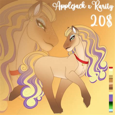 Applejack X Rarity On Toyhouse