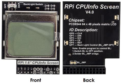 Raspberry Pi 5110 Mini Lcd 8448 Pcd8544 Usage Wiki