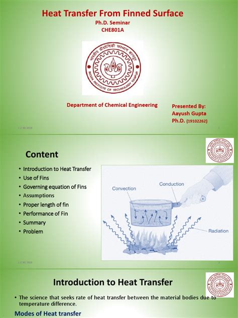 Heat Transfer Through Fin Pdf Heat Transfer Thermal Conduction