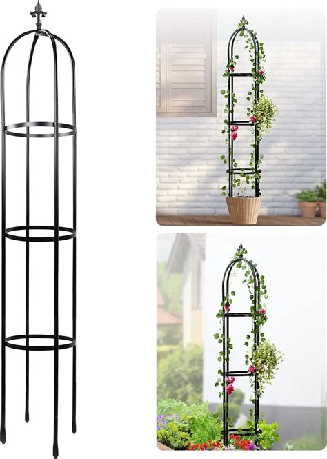 idzo 100 metal obelisk trellis for climbing plants