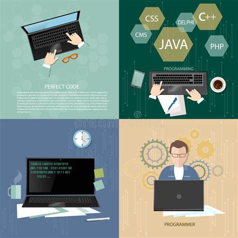 codificación de la software engineer del concepto de los programadores