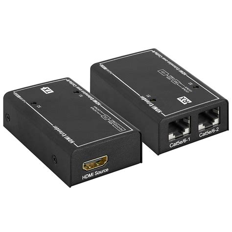 Hdmi Balun Extender Repeater Over Cat5e Cat6 Up To 196feet