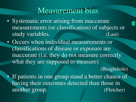 Ppt Biases And Errors In Epidemiology Powerpoint Presentation Free