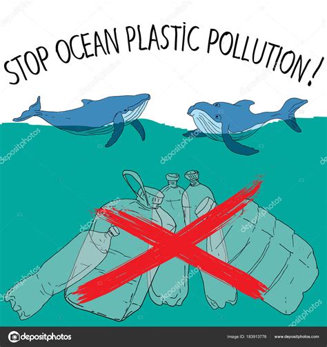Stop trashing our ocean — Stock Vector © Kirucha #183913776