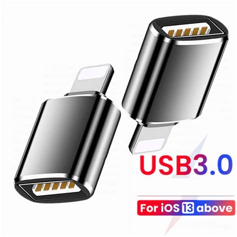 Usb30 Otg Adapter Portable Usb Camera Adapter Ios Interface Male To U