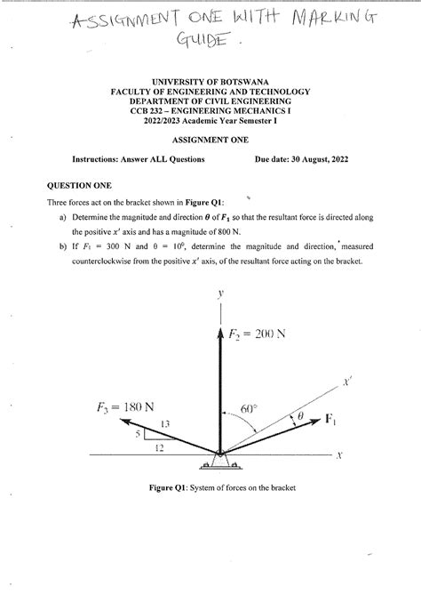 Assignment 1 WITH Solutions 2022 Soil Mechanics Studocu