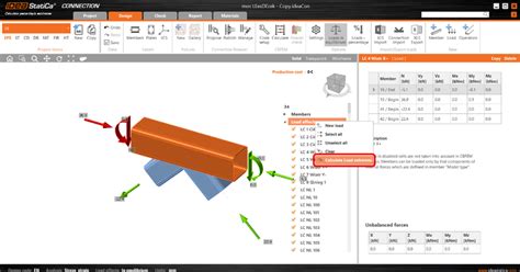 extreme load selection in idea statica idea statica