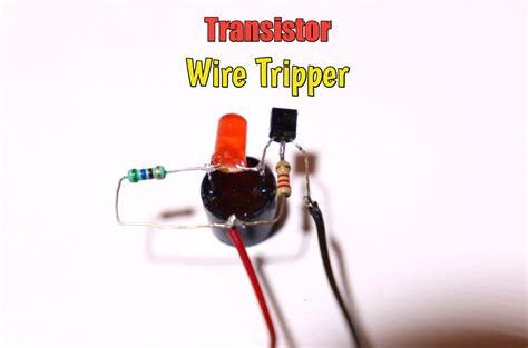 how to make wire tripper circuit using bc547 transistor 8 steps