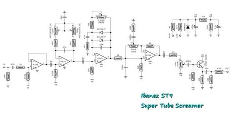 Ibanez St9 Super Tube Screamer Project By Implex Stomp Box Schematics